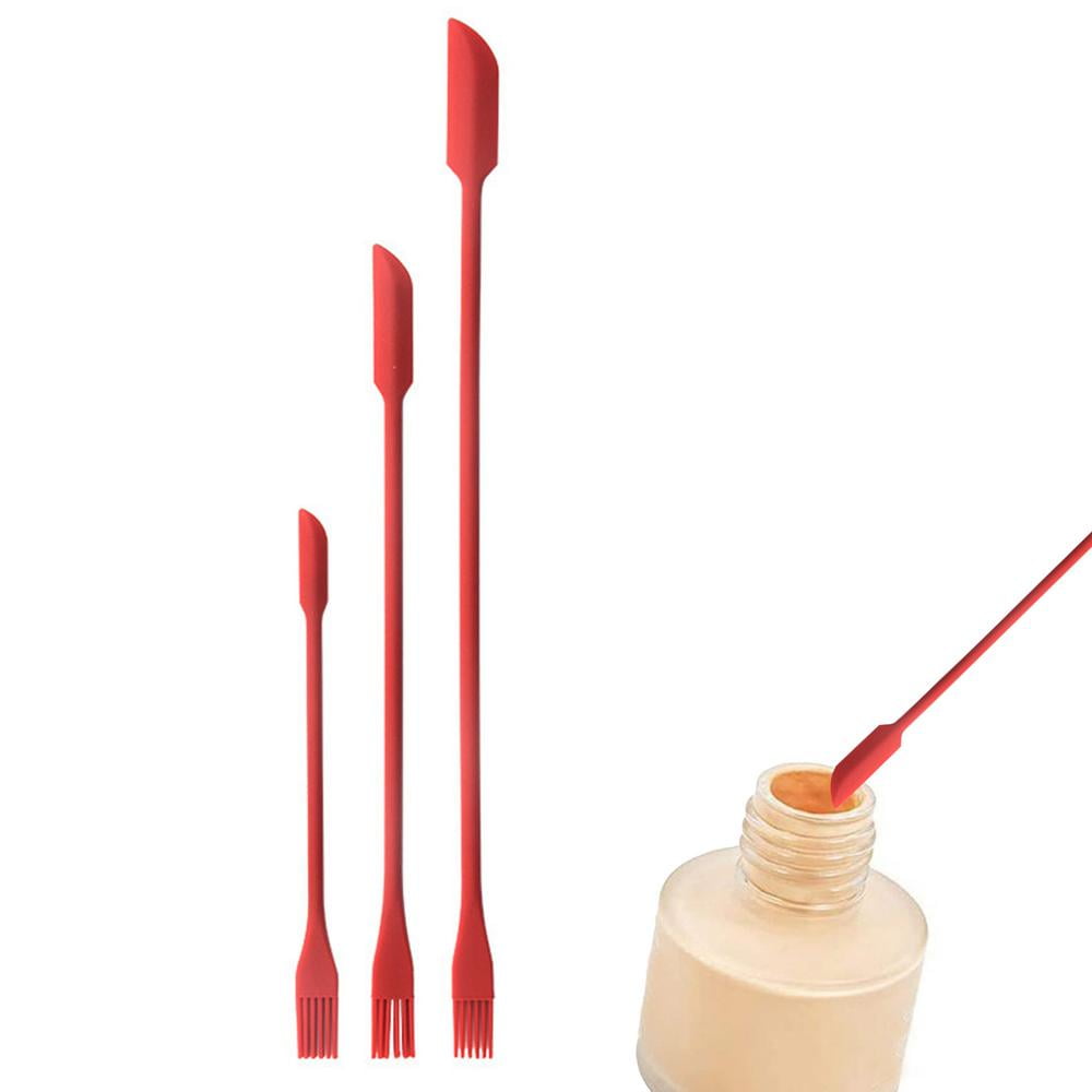 Tohuu Mini Silicone Scraper Set Upgraded 2 In 1 Rubber Spatula Set with ...