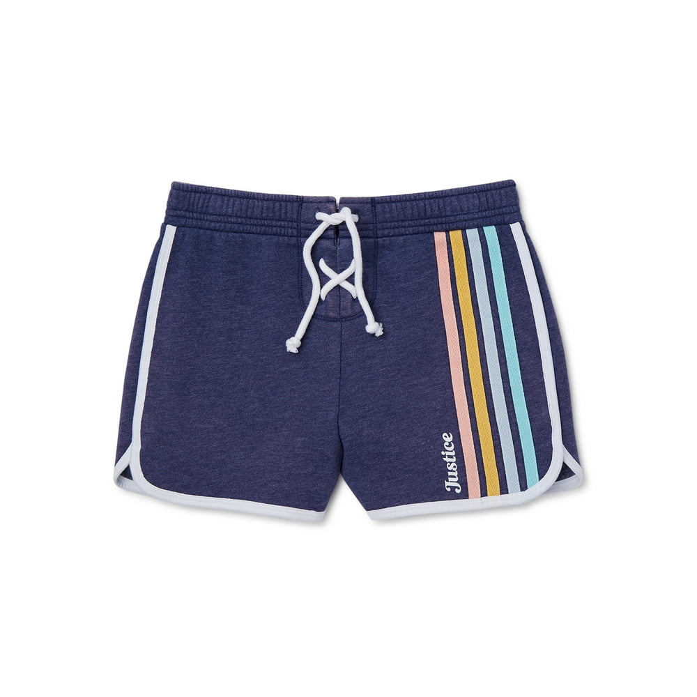 Justice - Justice Girls Drawstring Play Shorts, Sizes 5-18 & Plus ...