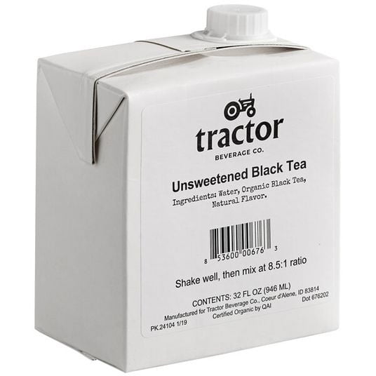 Tractor Beverage Co. Unsweet Black Tea, 8.5:1 Concentrate, Organic-32 ...