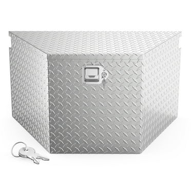 42" L x 18" H x 17" W Aluminum Truck Tool Box with Lock & Keys, Diamond ...