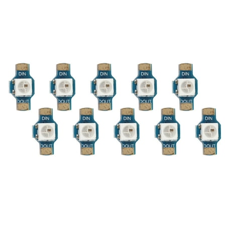 RGB LED Light Module, 10Pcs Low Drive Voltage WS2812 RGB LED Module ...