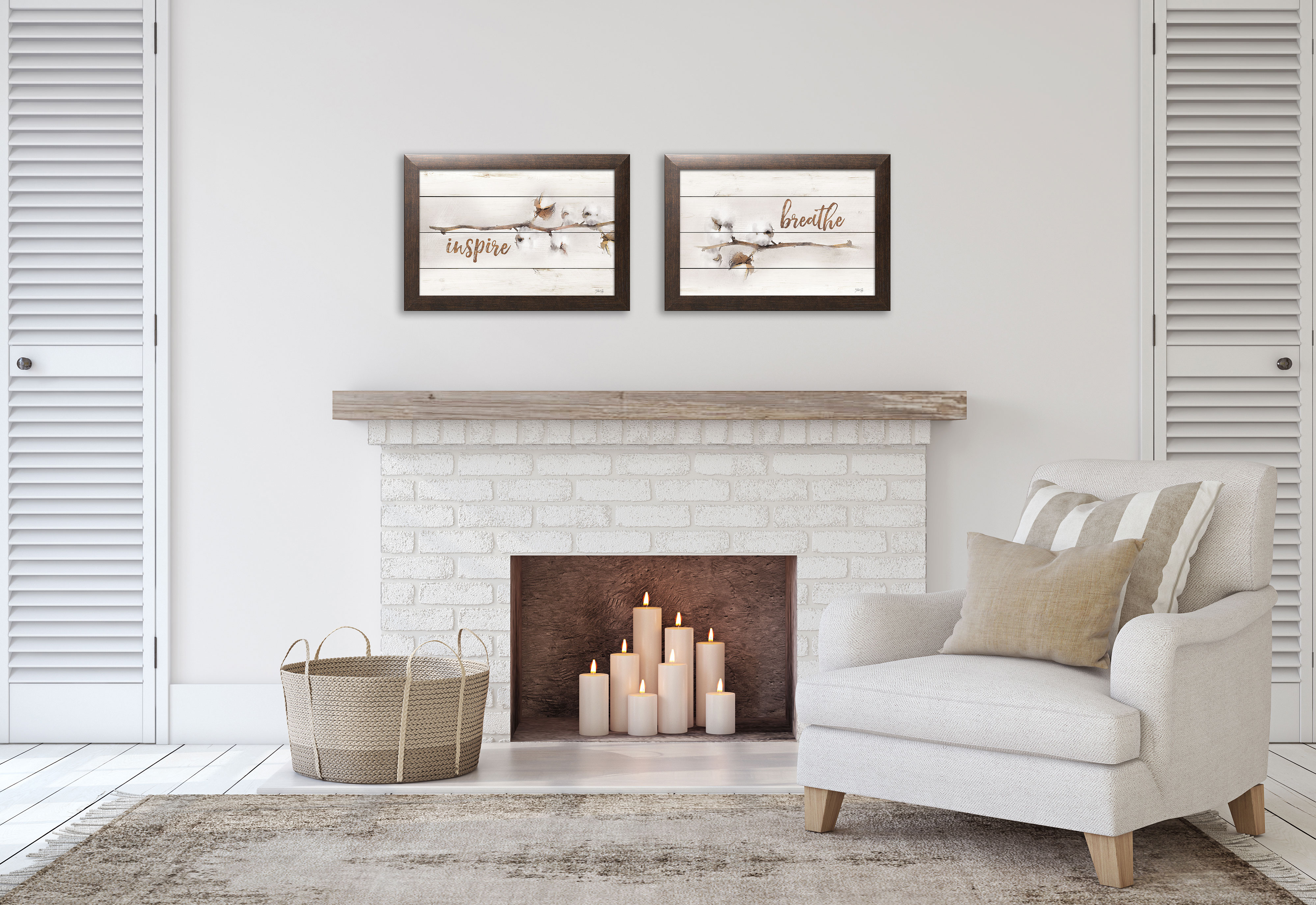 Gango Home Decor Country-Rustic Cotton Stems - Inspire & Cotton Stems ...