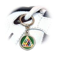 Billiard Balls And Triangle Pool Table Keychain Key Chain Ring ...