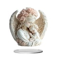 Angel Figurine, 2D Flat Angel Acrylic Desktop Stand, Lovely Clear Shelf ...