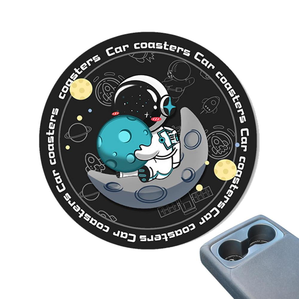 Tohuu Cute Coasters Astronaut Design Water Cup Pads New Automotive Cup ...