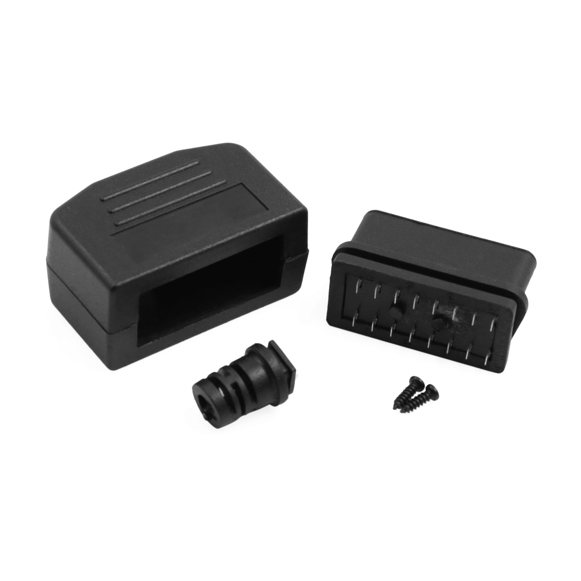 16 Pin OBD2 GPS Diagnostic Connector Female Adapter Shell Kit PlasticDC ...