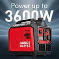 PowerSmart, Gas Inverter Generator, 3600W, Low Noise Portable - Walmart.com