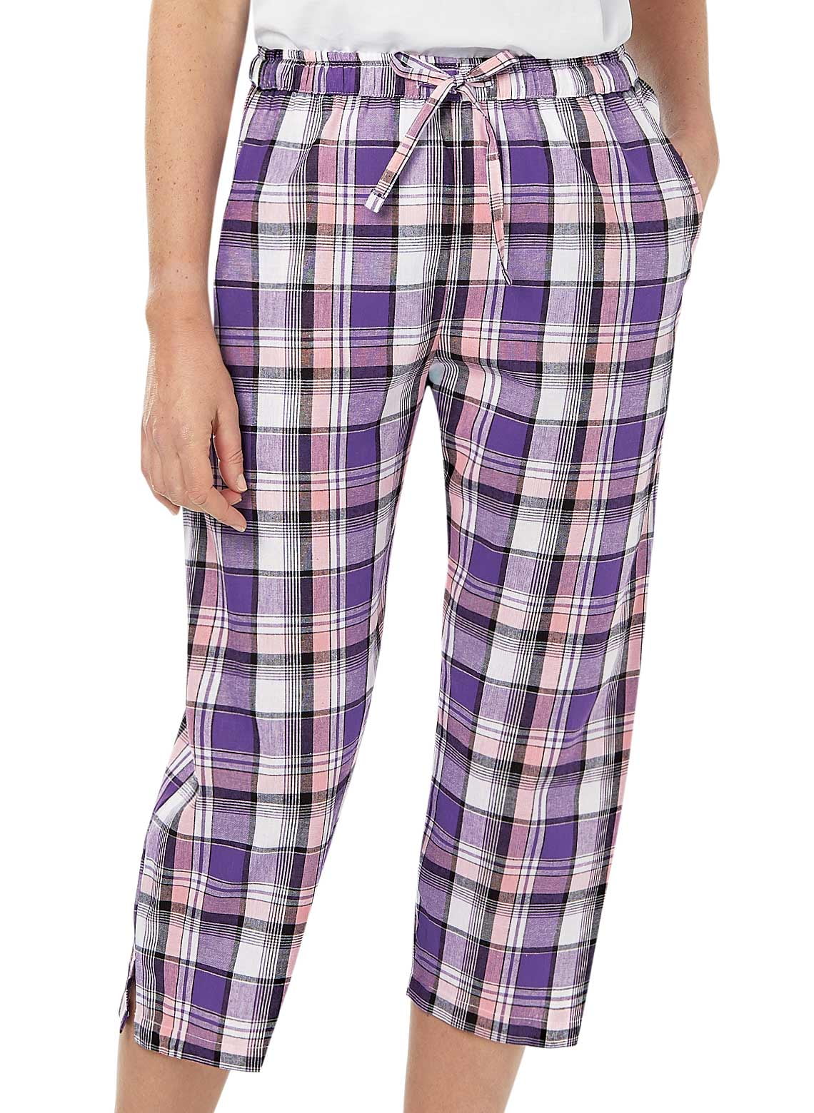 Plaid Capri - Walmart.com
