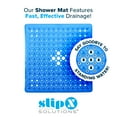 SlipX Solutions Non-Slip Vinyl Square Shower Stall Mat with Drain Hole ...