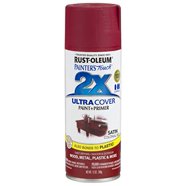 Rust-Oleum Painter's Touch 2X Ultra Cover Satin Poppy Red Paint+Primer ...