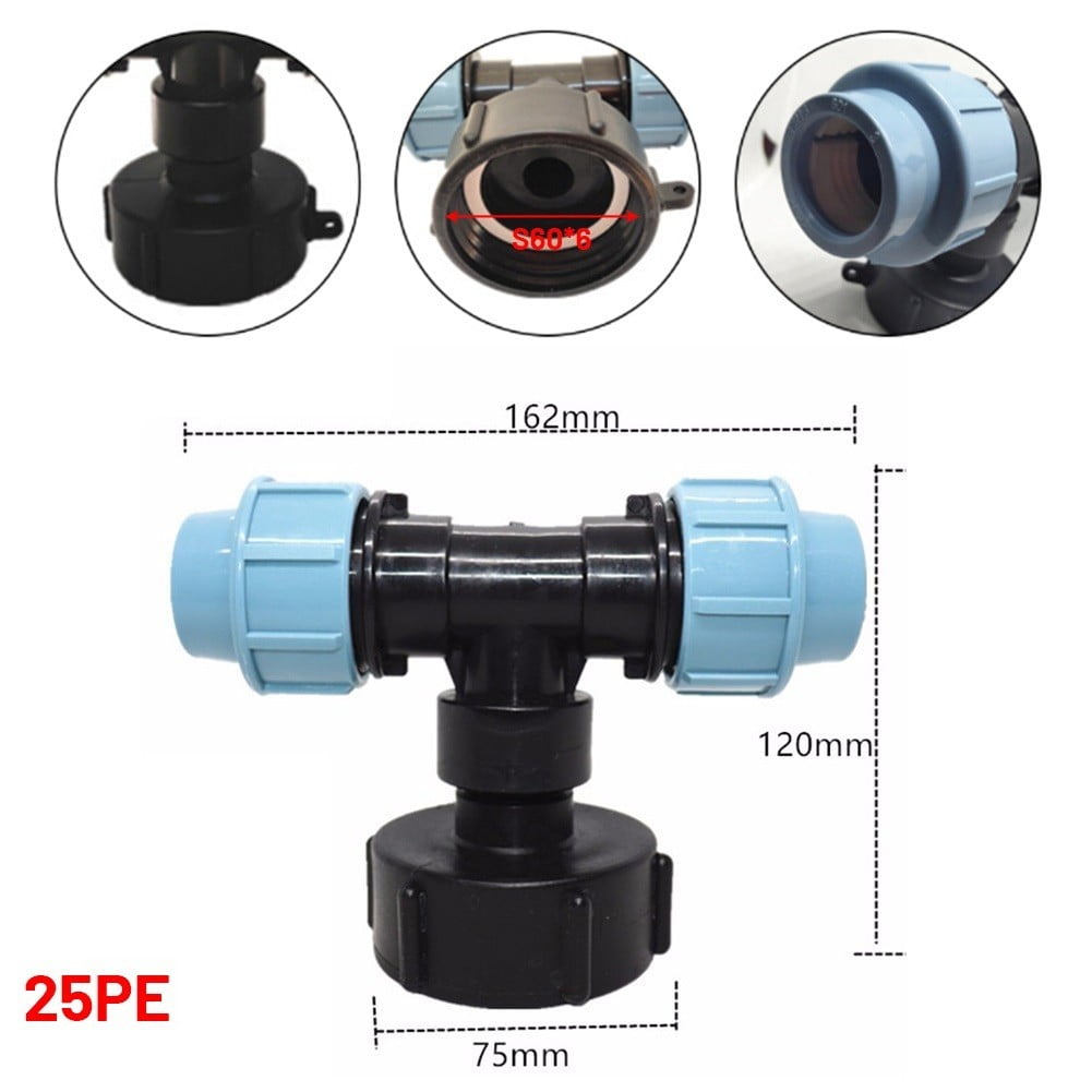 Water Pipe Connector Garden Lawn Hose IBC Adapter Practical Tap Fitting ...