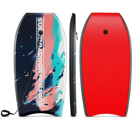 Goplus 33'' Lightweight Body Beach Board with Leash, Super Surfing IXPE ...