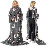 Snuggie Original Wearable Blanket for Adults, Super Soft Fleece Throw ...