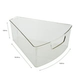 Kitchen Details 2 Pack Triangular Lazy Susan Organizer Bins in Clear ...