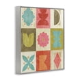 Stupell Industries Happy Dance Geometrics Gray Framed Giclee Art ...