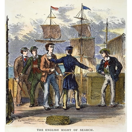 British: Impressment, 1800S. /Nthe British Impressment Of American ...