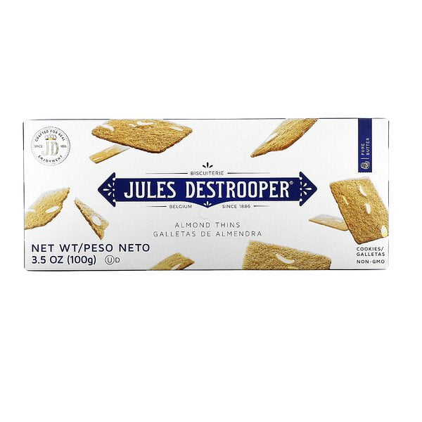 Jules Destrooper, Almond Thins Cookies, 3.5 oz - Walmart.com