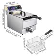 Drevy Deep Fryer 11.7L Stainless Steel Basket Single Timer Drain ...