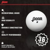 Penn 40mm 1-Star White Table Tennis Balls; Box of 36 Official ...