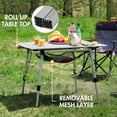 Quick Adjust Roll-Up Table, Aluminum Folding Table with Carrying Bag ...