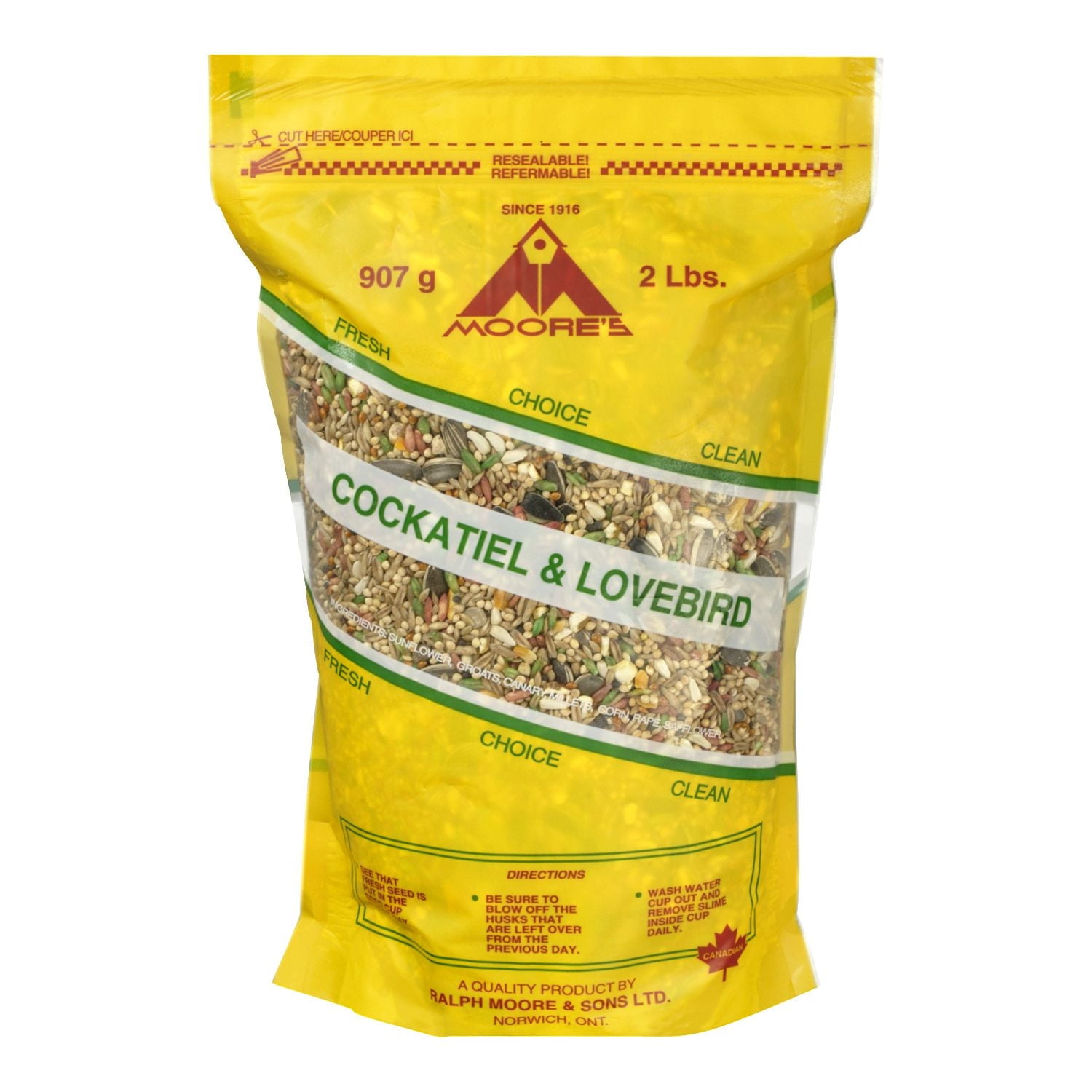 Click here for Ralph Moore & Sons Cockatiel & Lovebird Food prices
