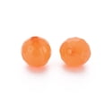 500gs Imitation Jelly Acrylic Beads Faceted Round Dark Orange 10x9.5mm ...