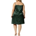 Unique Bargains Womens Plus Size Lace Nightgowns Spaghetti Lounge