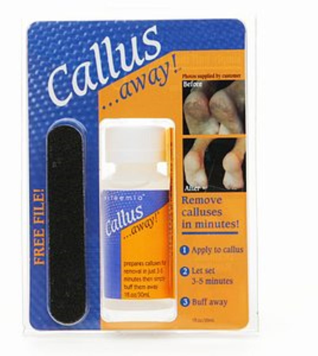 Callus Away! Liquid 1 oz (Pack of 4) - Walmart.com