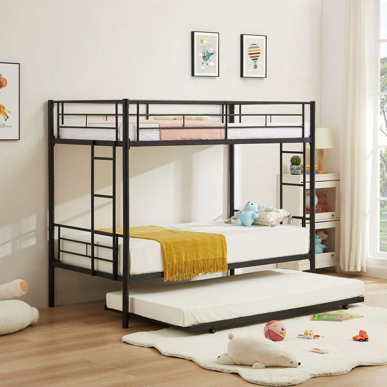 Dhp ezra twin metal bunk bed with trundle store