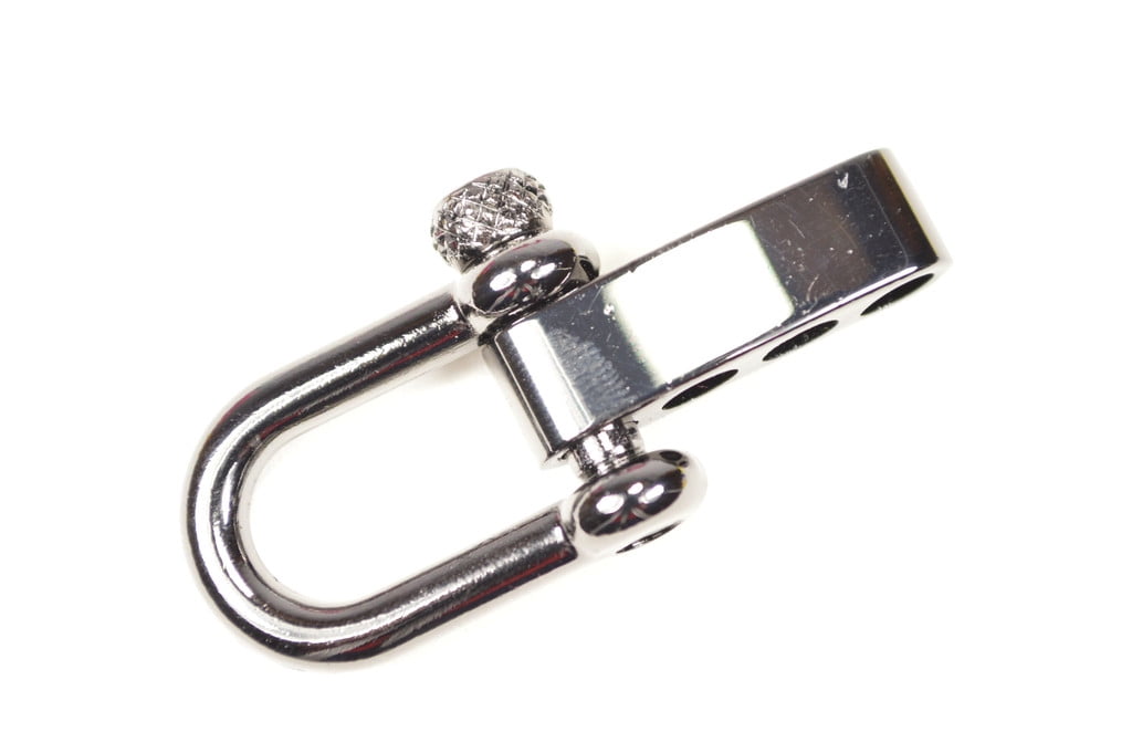 Gun Metal Adjustable Shackle - 20 pack - Great for Paracord Crafts ...