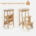 Costway 3 Tier Step Stool 3 in 1 Folding Ladder Bench Storage Shelf ...