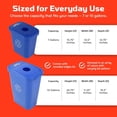10 Gallon Blue Recycling Bin with Lid, NYC Compliant Cans and Bottles ...