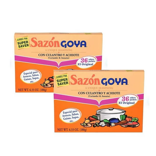 Goya Sazon Goya Clntro/achte Jumbo, 6.33-Ounce Unit - 36 Packets ...