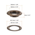20Set Grommets Eyelets with Washers 20mm Metal Eyelets Kit for Curtain ...