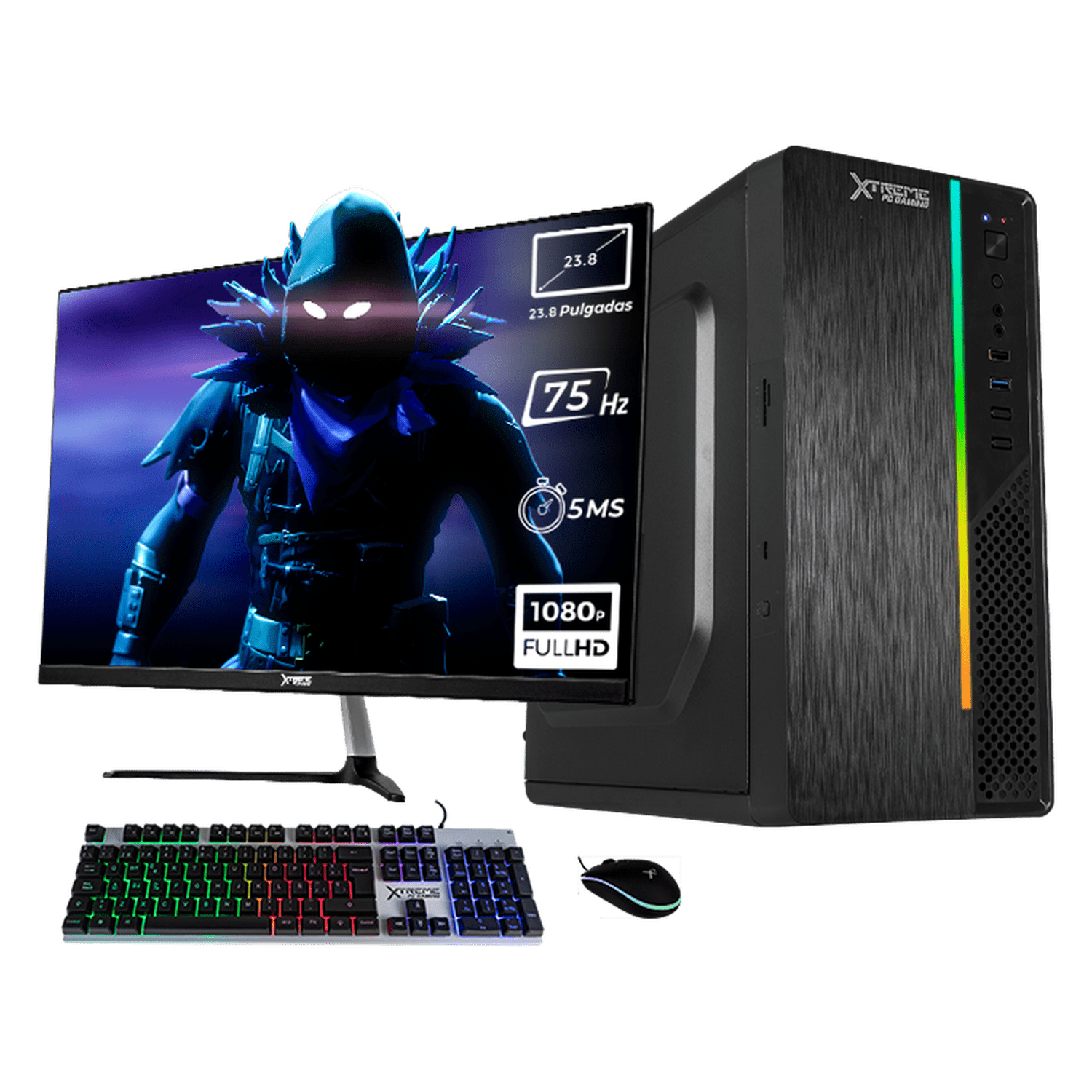Xtreme PC Gaming Computadora Intel Core I5 12400 16GB SSD 500GB Monitor ...