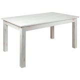 "Merrick Lane Farmhouse Wood Dining Table, Modern Kitchen Style, 60"" x ...