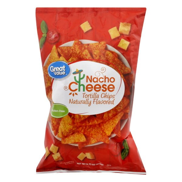 Great Value Nacho Cheese Tortilla Chips, 9.75 oz - Walmart.com