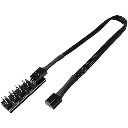 Cooling Fan Hub 1 to 4 Ports Fan Extension Cord for Motherboard Fan ...