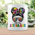 Back To School Little Miss 1St Grade Messy Bun Tie Dye Coffee Mugs ...