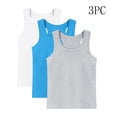 3 Pieces Girls Tank Tops Racerback Sleeveless Cotton Crop Tank Top ...