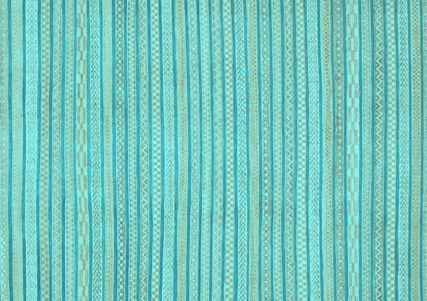 Ahgly Company Indoor Rectangle Oriental Light Blue Modern Area Rugs, 5 ...