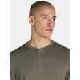 George Men's Modern Long-Sleeve Henley Tee, Sizes S-3XL, 100% Polyester ...