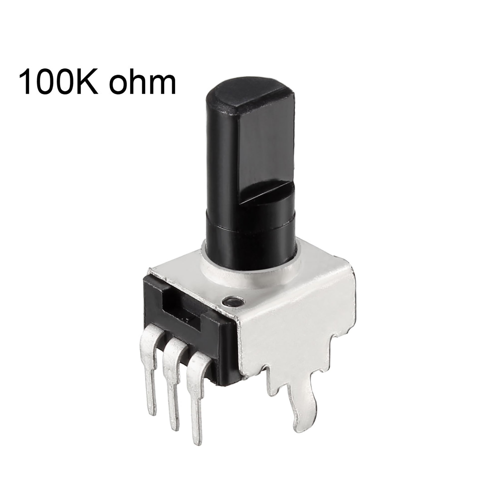 Buy Uxcell 100k ohm Single Turn Rotary Film Potentiometer Variable ...