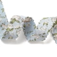 20 Yards Blue Floral Print Ribbon Flower Pattern Ribbon Vintage Spring ...