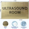 ADA CENTRAL SIGNS - 6" X4" Ultrasound Room Sign - Tactile Graphics ...