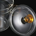 Romansa Small Glass Stew Pot, Transparent Double Handle Cooking Pot ...