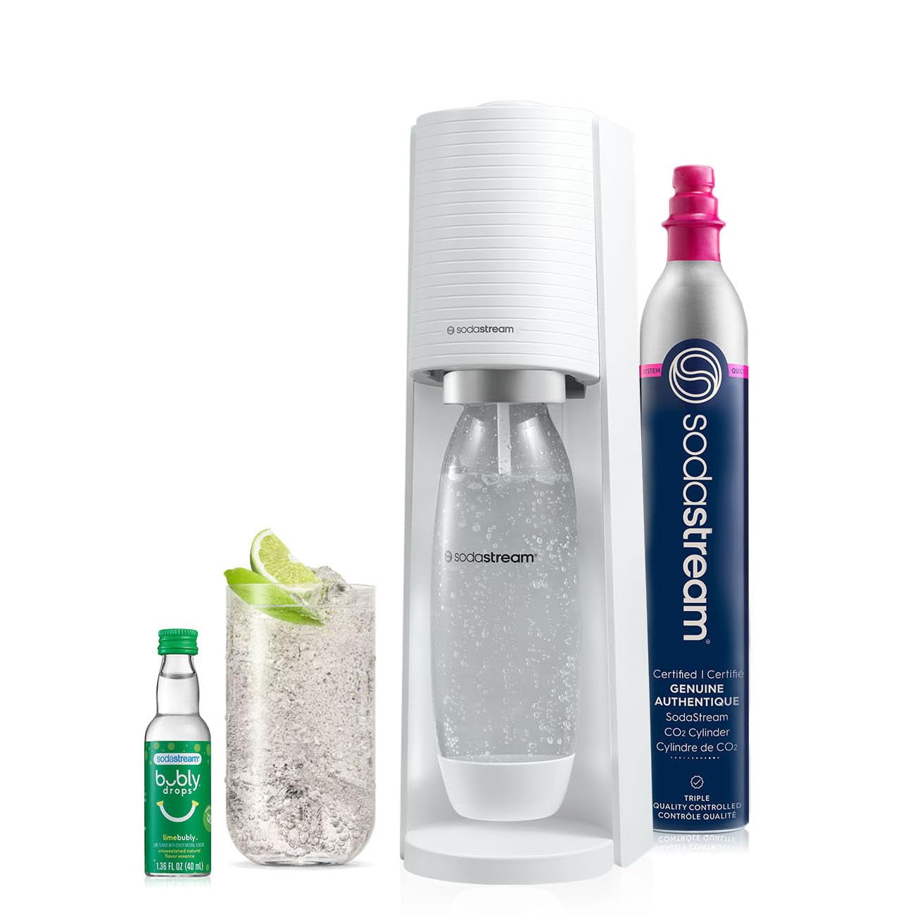 SodaStream - Terra Sparkling Water Maker | STARTER KIT | CQC CO2 system ...