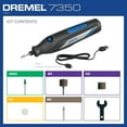 Dremel Cordless Rotary Tool 7350 4V with 2Ah Li-Ion Battery and 7 ...