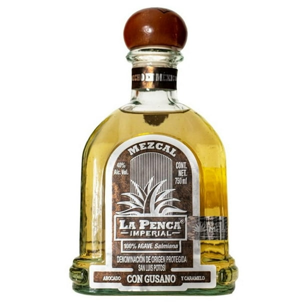 Pack de 12 Mezcal La Penca Imperial C/Gusano 750 ml La Penca Imperial C ...