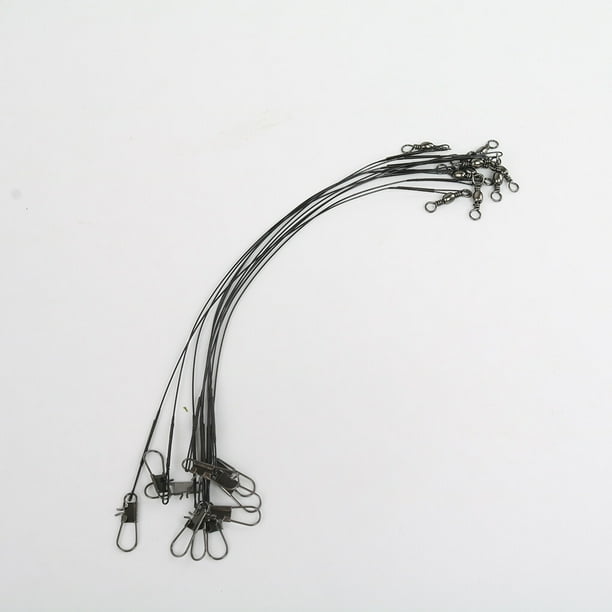 pitrice 10pcs Fishing Wire Leaders Stainless Steel Braided Trace ...